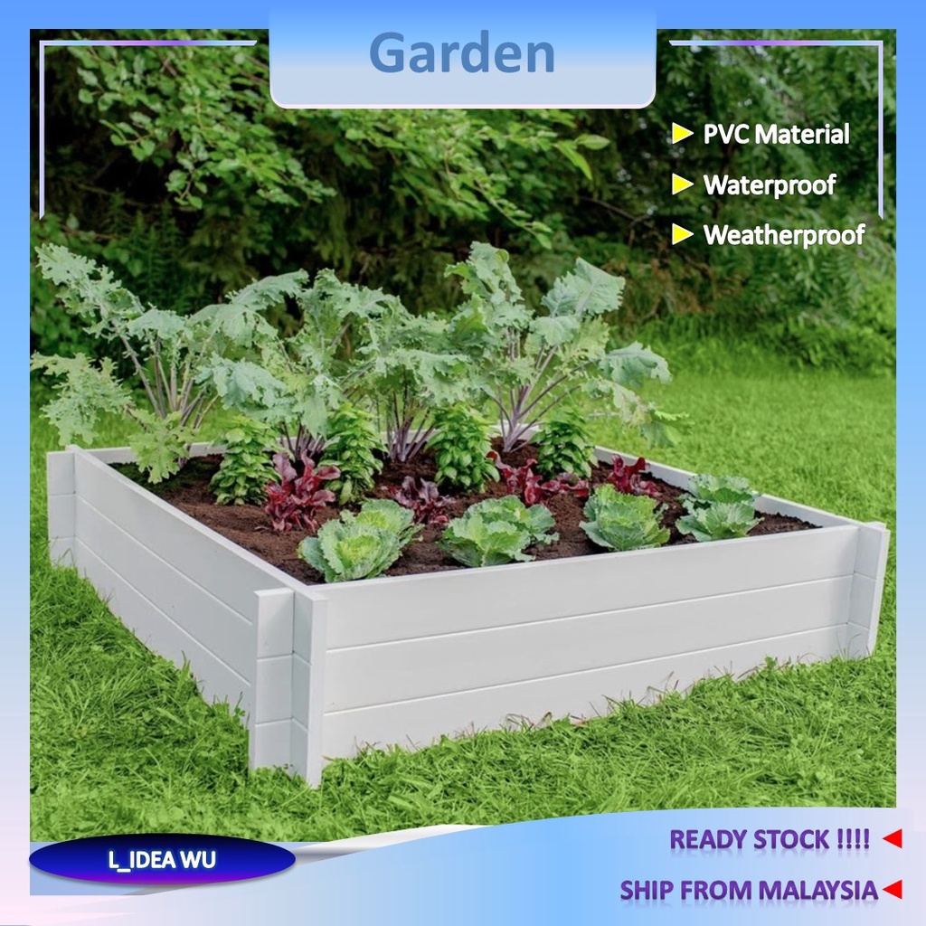 Waterproof Pasu Bunga Plastik Planter Box Planter Flower Pot Rak Bunga ...