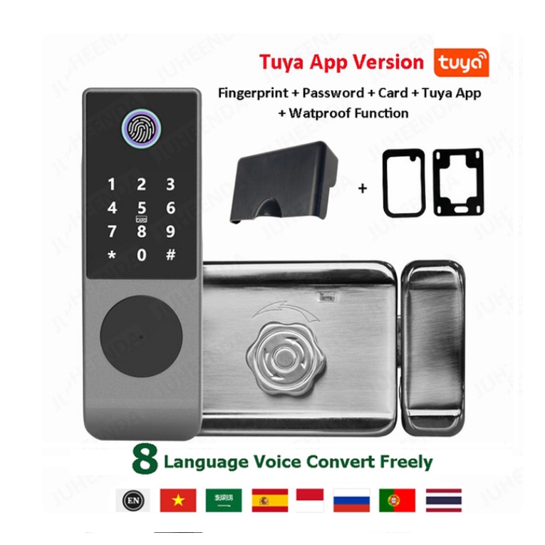 Outdoor Waterproof (Local voice services)Tuya Wifi/TTLOCK Smart Lock （Exquisite gifts）Double ...