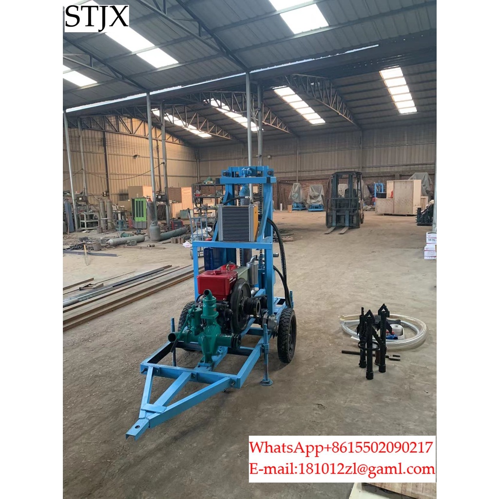 2023 22HP Diesel Deep Water Well Drilling Machine 150m Hydraulic Mine ...