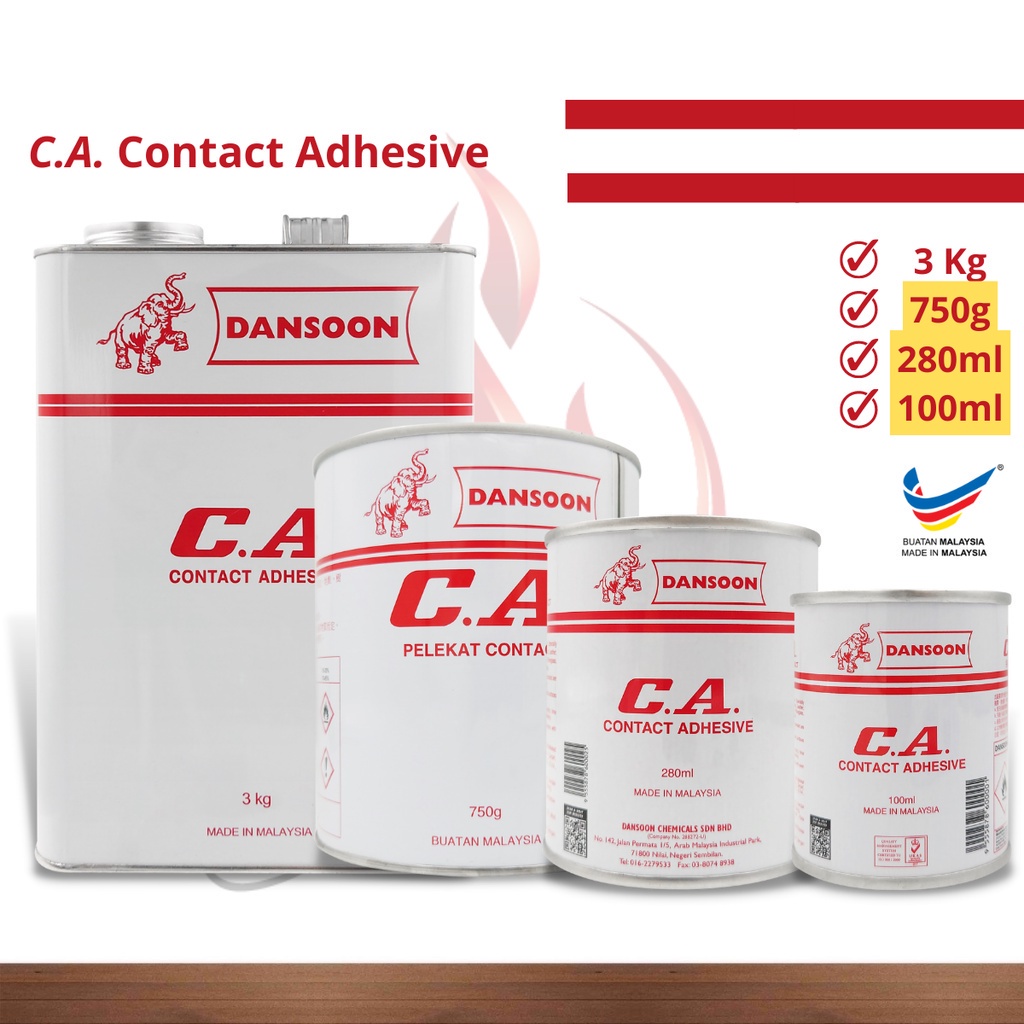 DANSON CA Contact Adhesive Dunlop Gam Formica Glue Gam Kuning Dunlop ...
