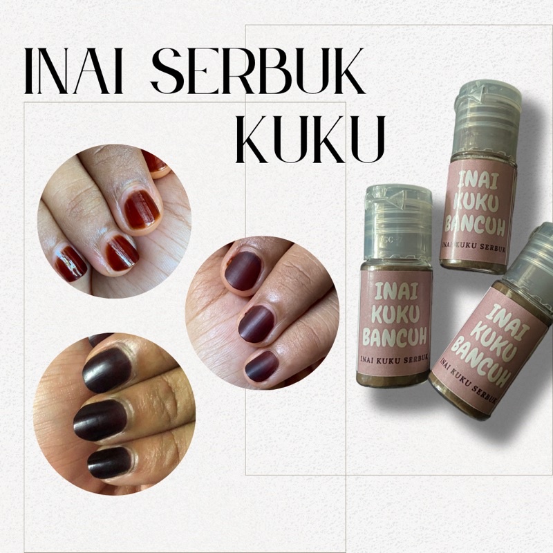 🔥READY STOK🇲🇾 Nail henna Powder Viral inai tak akan luntur just mix air ...