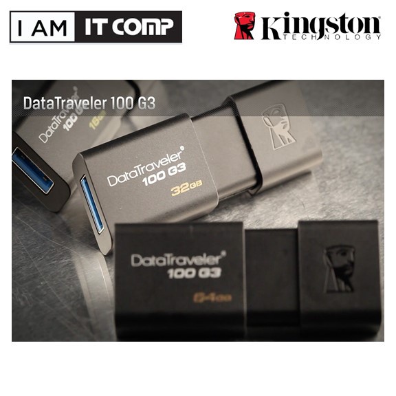 Kingston DataTraveler 100 G3 USB 3.0 Flash Drive 32GB / 64GB - USB Pendrive ( DT100G3 ) | Shopee ...