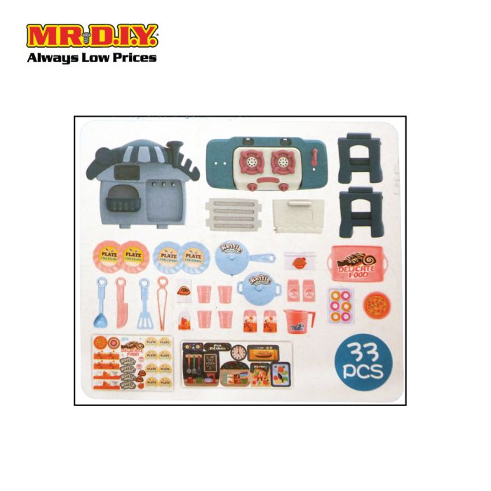 MR.DIY Kitchen Cooking Playset Accessories Toys Set (33 Pcs) | Shopee ...