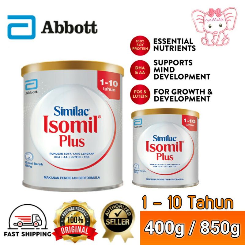 Similac Isomil Plus Soya 1-10Years 400g ,850g | Shopee Malaysia