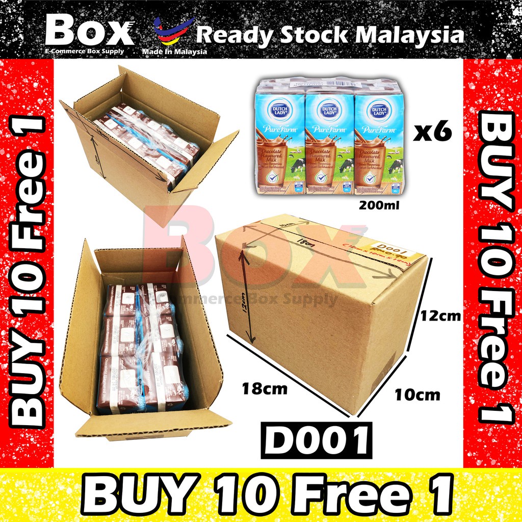 10pcs D001 Kotak Karton Carton Box Packing Box Wholesales Packaging Box ...