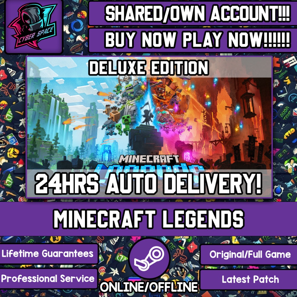 Minecraft Legends [Auto Delivery] [Steam Online & Offline] Cyber Space ...