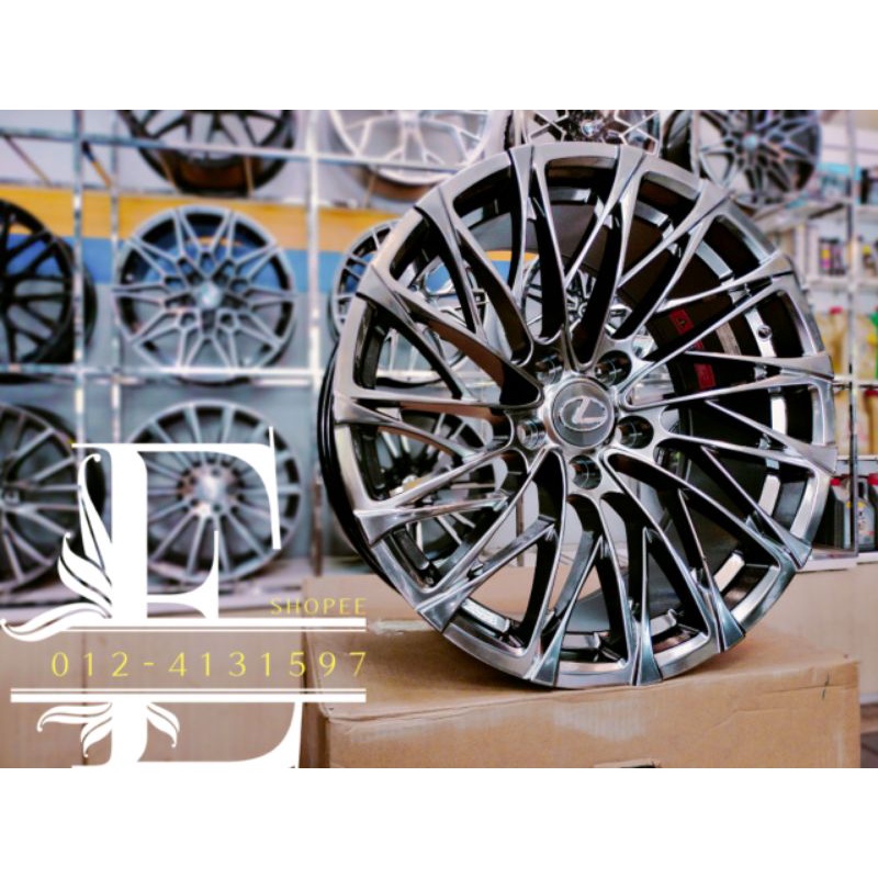 NEW SPORT RIM 20 INCH O.E.M LEXUS RM4200 4PC 1SET VELLFIRE ALPHARD ...