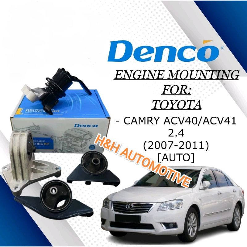 DENCO ENGINE MOUNTING KIT SET for TOYOTA CAMRY ACV40 / ACV41 2.4 (2007 ...