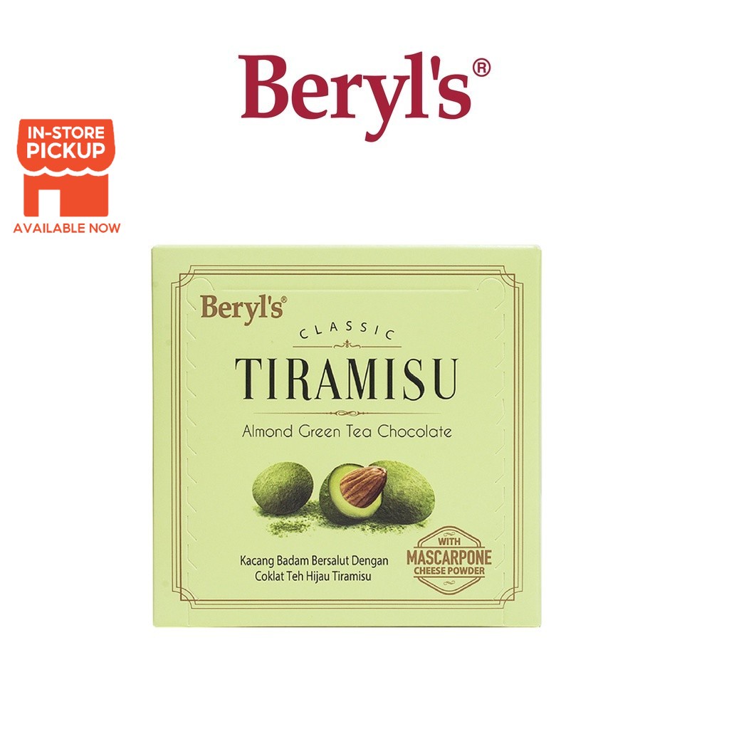 Beryl's Classic Tiramisu Almond Green Tea Chocolate (65g) | Shopee Malaysia