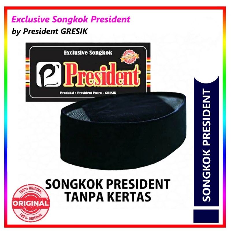 Exclusive Songkok President Produksi : President Putra Gresik | Shopee ...