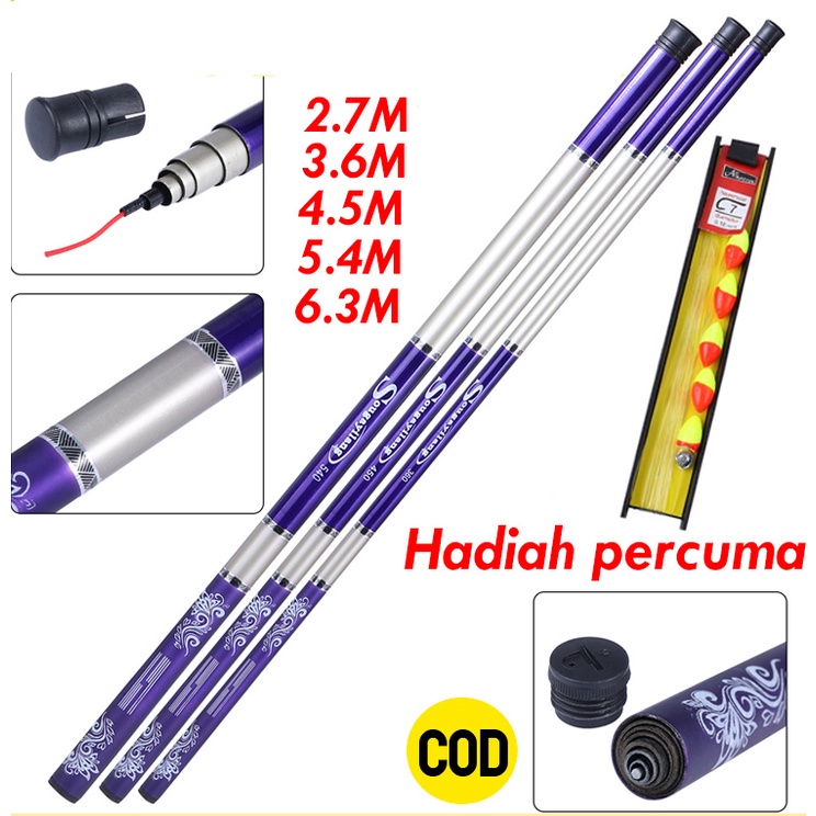 Sougayilang Fishing Rod 2.7M-7.2M Fishing Rod High Quality Super Light ...