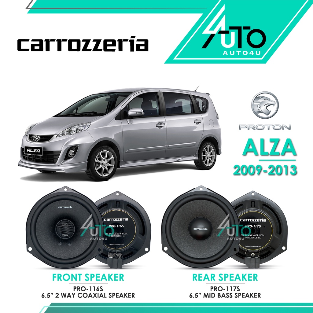 Carrozzeria Speaker Perodua Alza 09-13 Plug & Play Car Speaker PNP ...