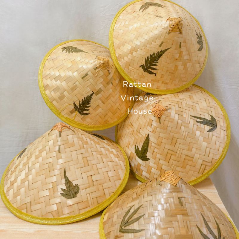 (Rattanvintage) 🔥 Bamboo Straw Hat | Terendak Serbaguna | Terendak ...