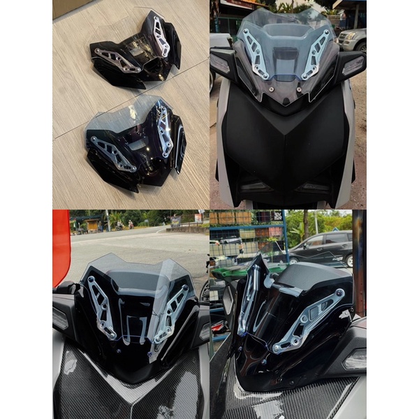 WINDSHIELD CUSTOM 2 LAYERS XMAX XMAX250 XMAX V2 XMAXV2 | Shopee Malaysia