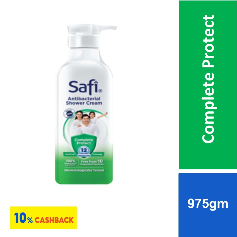 SAFI Antibacterial Shower Complete Protect 975g l Kills 99.9% germs l ...