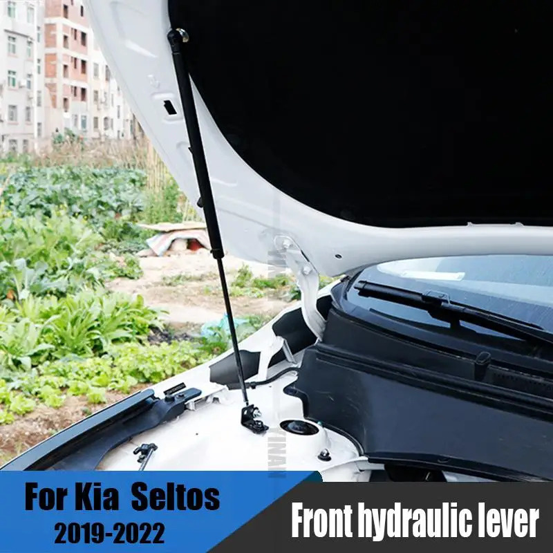 for Kia Seltos kx3 2019 2021 2022 car front cover hood hydraulic rod ...
