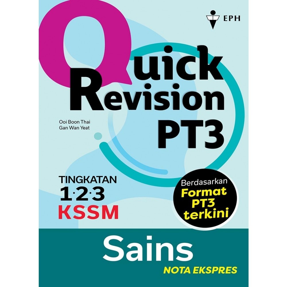 EPH 2022: Quick Revision: Sains PT3 Tingkatan 1, 2, 3 2202645 9789672505877 | Shopee Malaysia