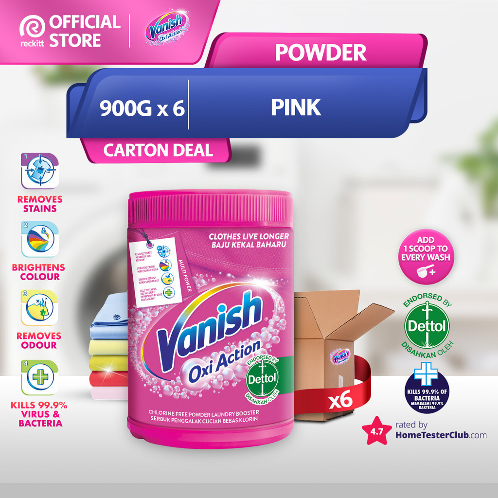 [Carton Deal] Vanish Fabric Clothes Oxi Action Stain Remover Laundry ...