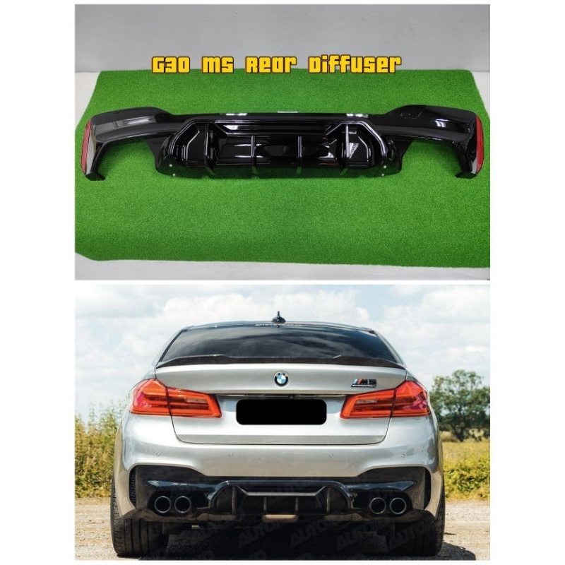 BMW G30 530i 530e M5 Competition Rear Diffuser | Shopee Malaysia