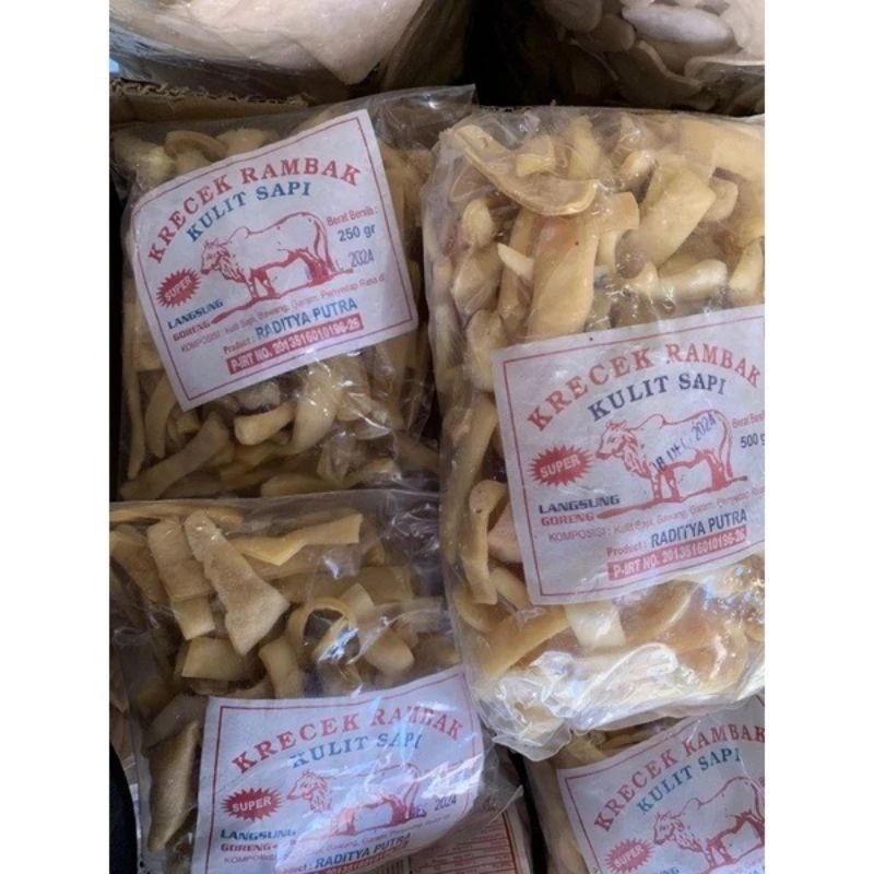 PILIHAN RAMAI_KERUPUK KULIT SAPI MENTAH ASLI CAP KRECEK RAMBAK KULIT ...