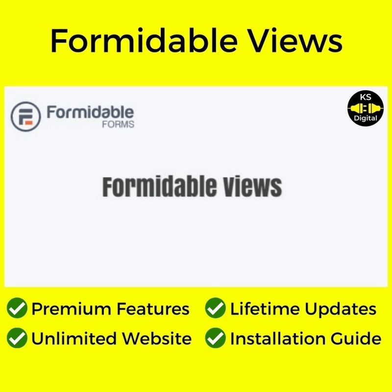 [Latest] Formidable Visual View Addon WordPress Plugin (Free Updates ...