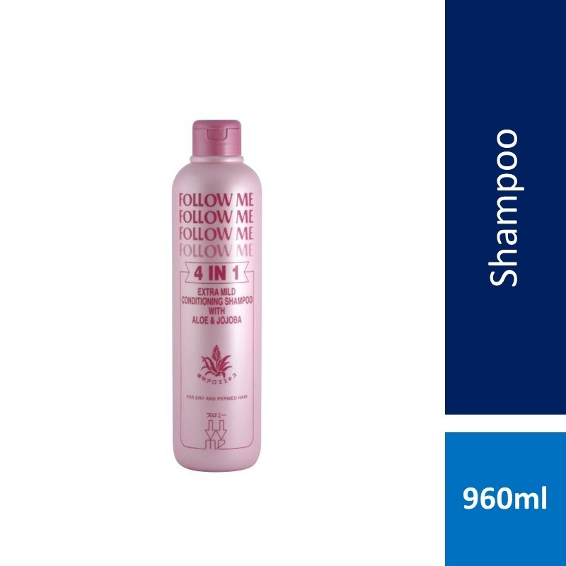 Follow Me Shampoo 960ml - 4 in 1 (Extra Mild with Aloe & Jojoba ...