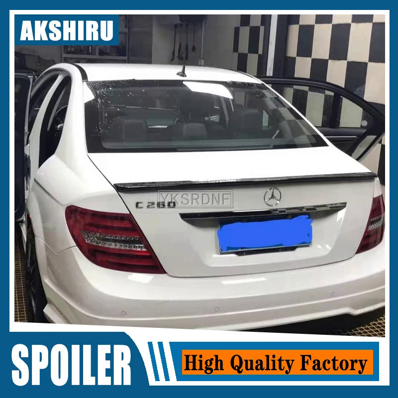 For Mercedes Benz W204 Spoiler 2008-2014 C-class C180 C200L C63 Spoiler ...