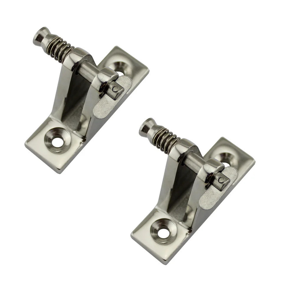 2PCS 60mm Stainless Steel 316 Side Mount Deck Hinge With Quick Release ...