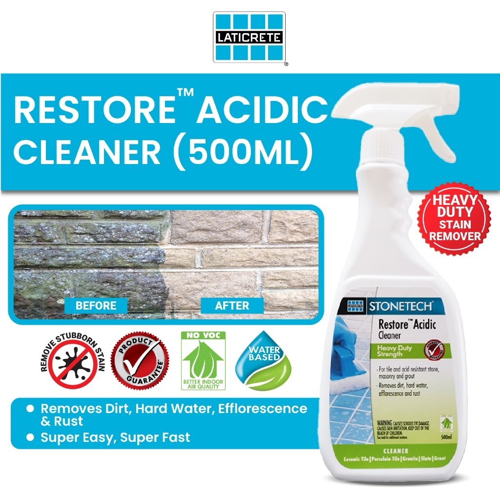 LATICRETE Restore™ Acidic Cleaner 500ml Tile Mosaic Cleaner Stain ...