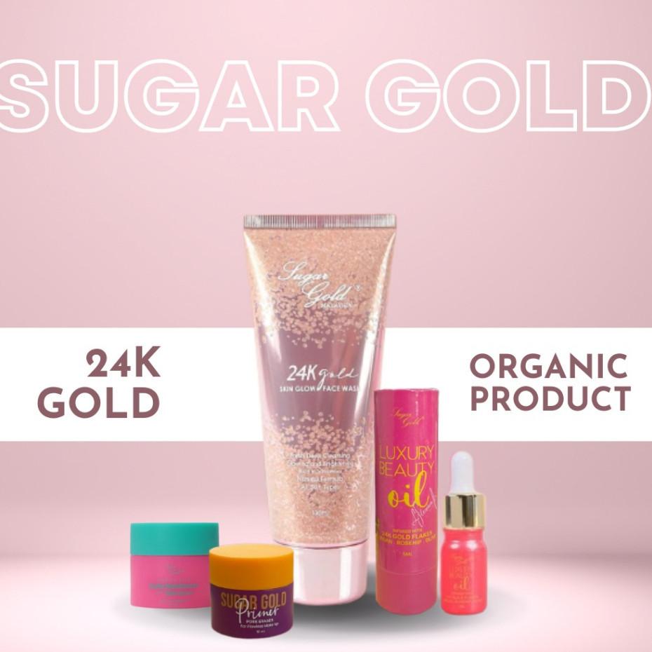 🔥READY STOCK HQ🔥SUGAR GOLD FACE WASH | BEAUTY OIL | FIX GLOW | PRIMER ...