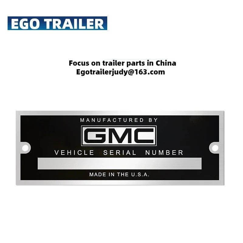 Aluminum Blank GMC Serial Number Door Data ID Identification Tag ...