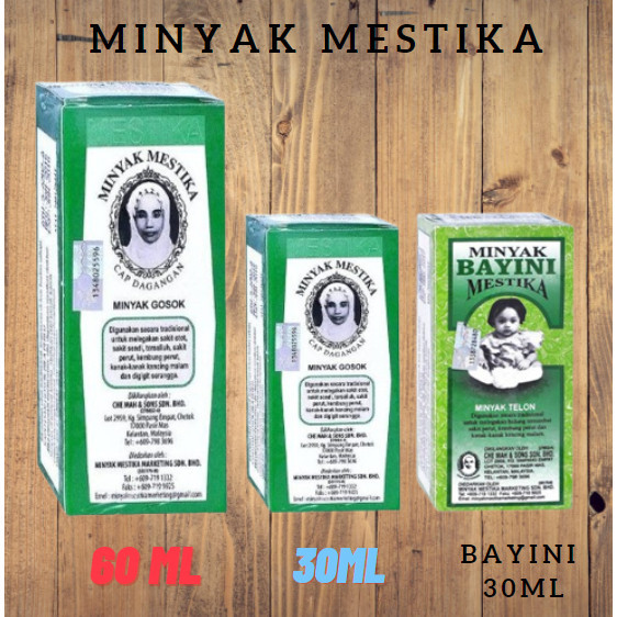 🍀[DEWASA] MESTIKA MINYAK GOSOK (30ML, 60ML) | Shopee Malaysia