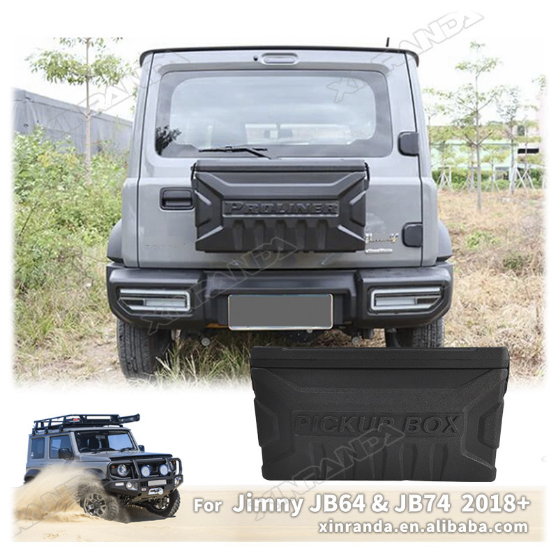 For Jimny Accessories Spare Tire Tool Box JB64 JB74 JB64W JB74W off-road modification Rear Door ...