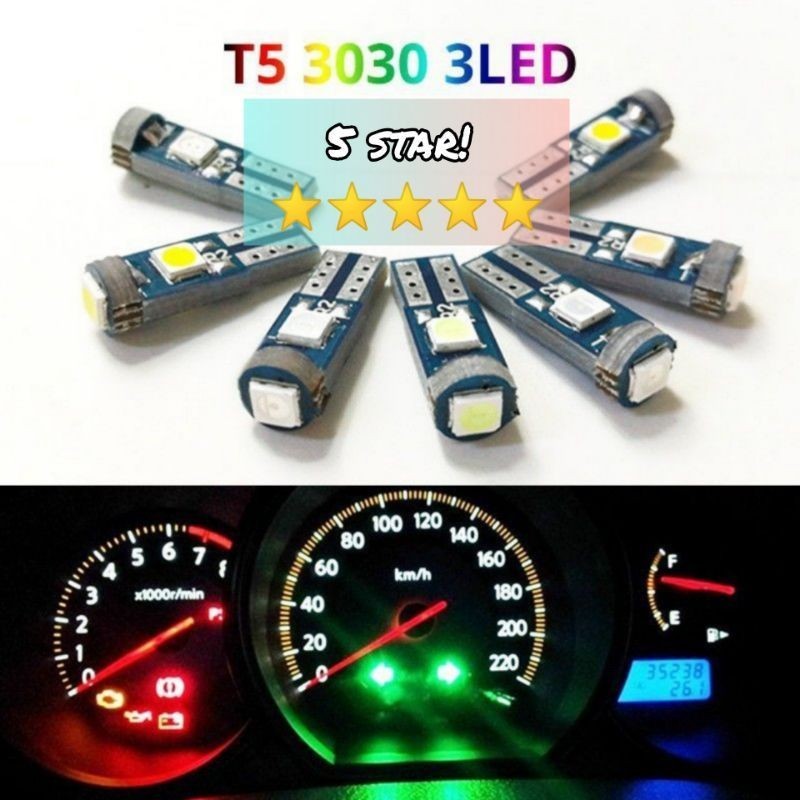 (1pcs) T5 LED Super Bright W3W Car Dashboard light Car Interior 3030 ... (1pcs) T5 LED Super Bright W3W Car Dashboard light Car Interior 3030 ...