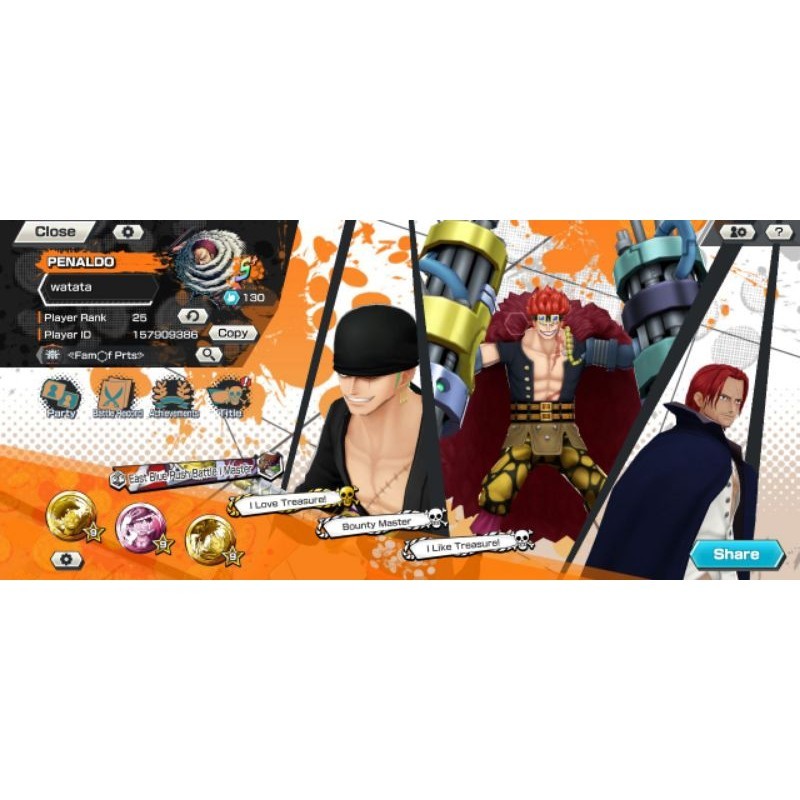 Opbr One Piece Bounty Rush 4 EXTREME FIGURINE Shanks MAX lvl KidLaw ...