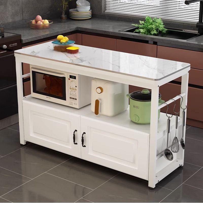 Kitchen Storage Cabinet-Multi-Functional with Rock Slab Cutting Table ...