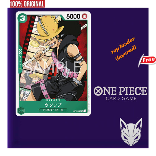 ORIGINAL 4x cards playset deck Usopp Character OP02-028 C optcg one piece card | Shopee Malaysia