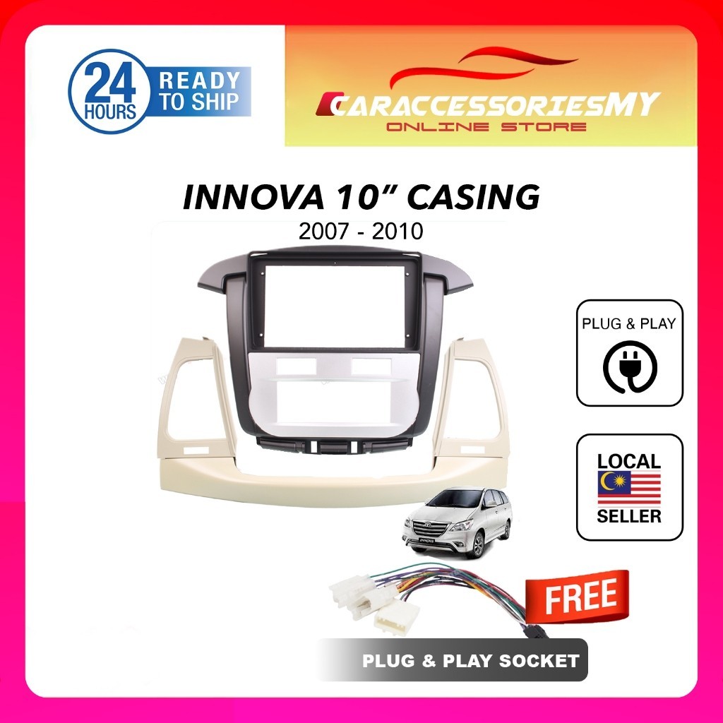 Toyota Innova 2007 to 2010 9 inch car Android Player casing with socket ...