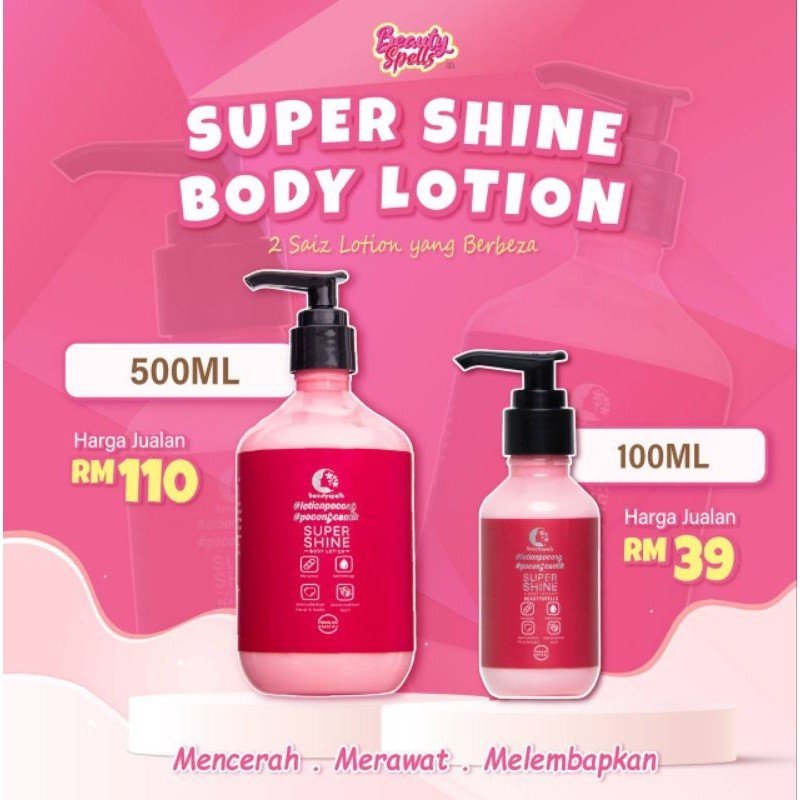 Super Shine Body Lotion 500ml | Shopee Malaysia