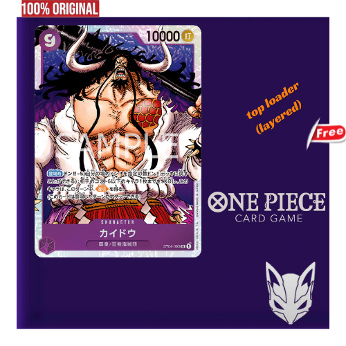 ORIGINAL Kaido Character ST04-003 SR free top loader optcg one piece card | Shopee Malaysia