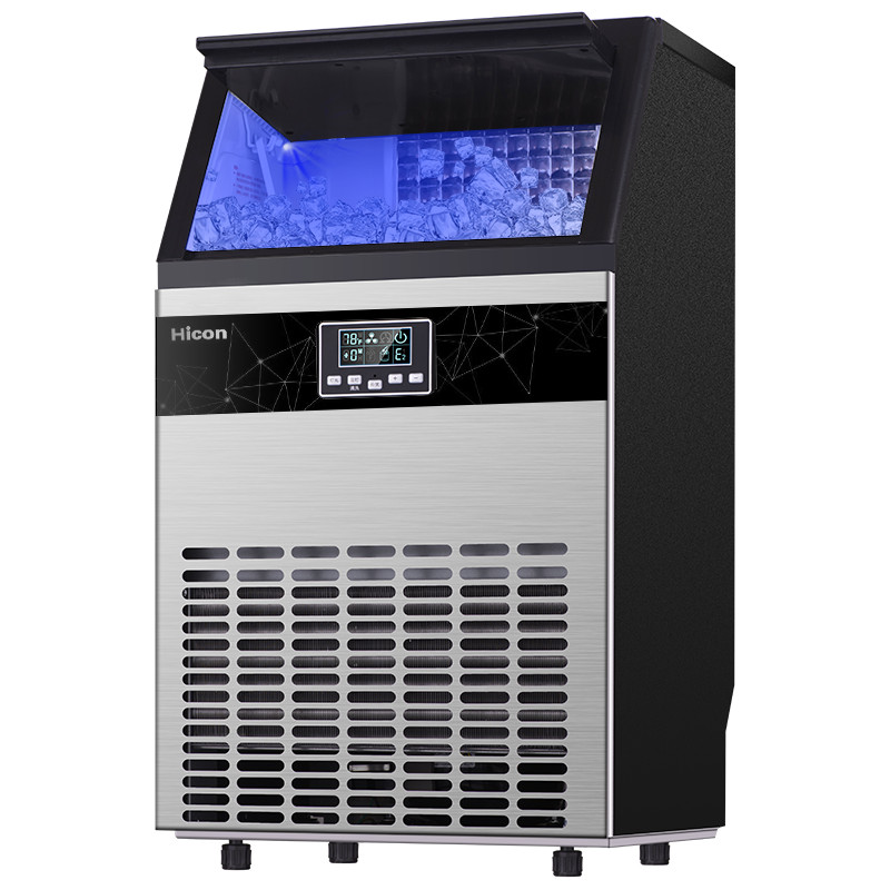 ST-⛵HICON（HICON)Ice Maker Commercial Milk Tea Shop Large55/70/80kg ...