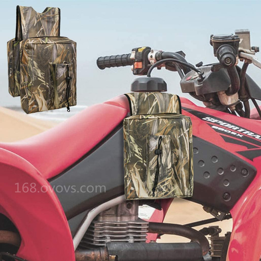 OVOVS Waterproof Universal 600D ATV Tank Bag Front Storage Snowmobile ...