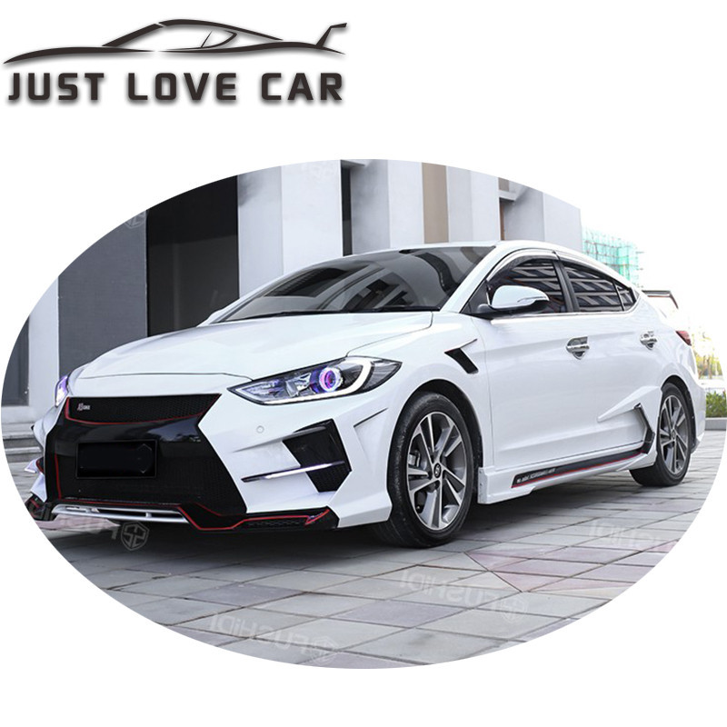 EX BODY KIT FOR HYUNDAI ELANTRA AVANTE 2016-2018 CAR FRONT BUMPER REAR ...
