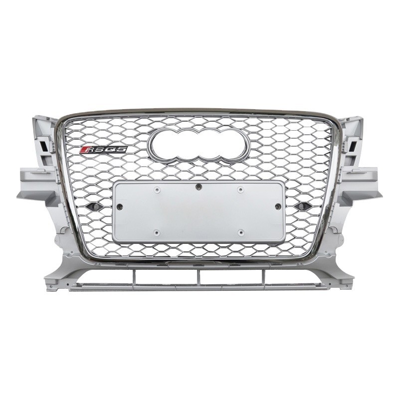 RSQ5 front bumper radiator grill for Audi Q5 SQ5 ABS chrome black ...