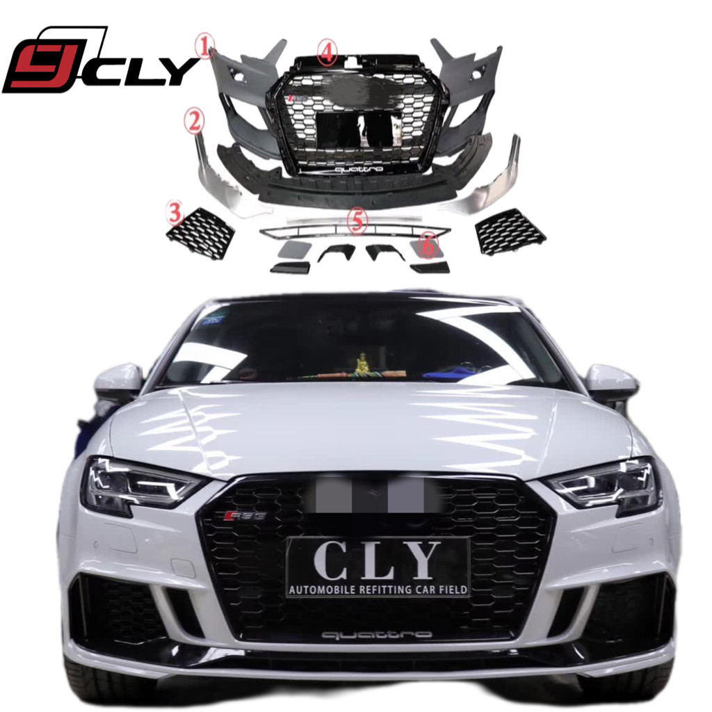 High quality car bumper body kit For 2012-2016 Audi a3 modified to rs3 ...