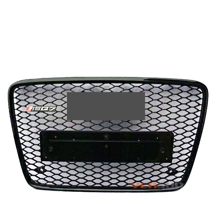 Front grille RSQ7 OEM ABS center honeycomb grille RSQ7 style for audi ...