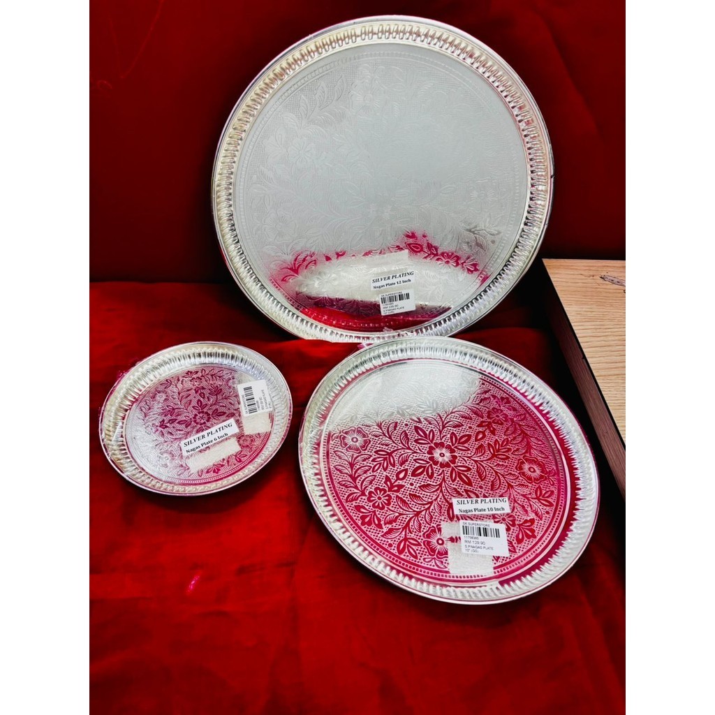 SRI GANESH PURE SILVER PLATING / ORIGINAL VELLI PLATE / 3 SIZES OF ...