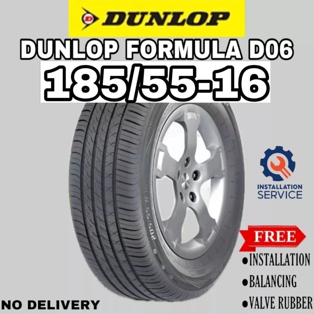 [Installation] Dunlop 185/55-16 Formula D06 (Year 2023) | Shopee Malaysia