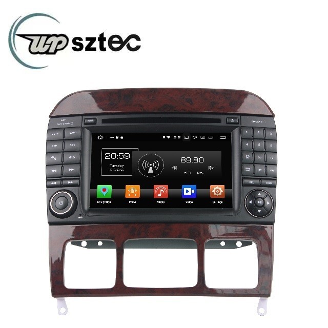 8" Android 10 Car Radio Carplay for BENZ S-Class W220 S280 S320 S350 ...