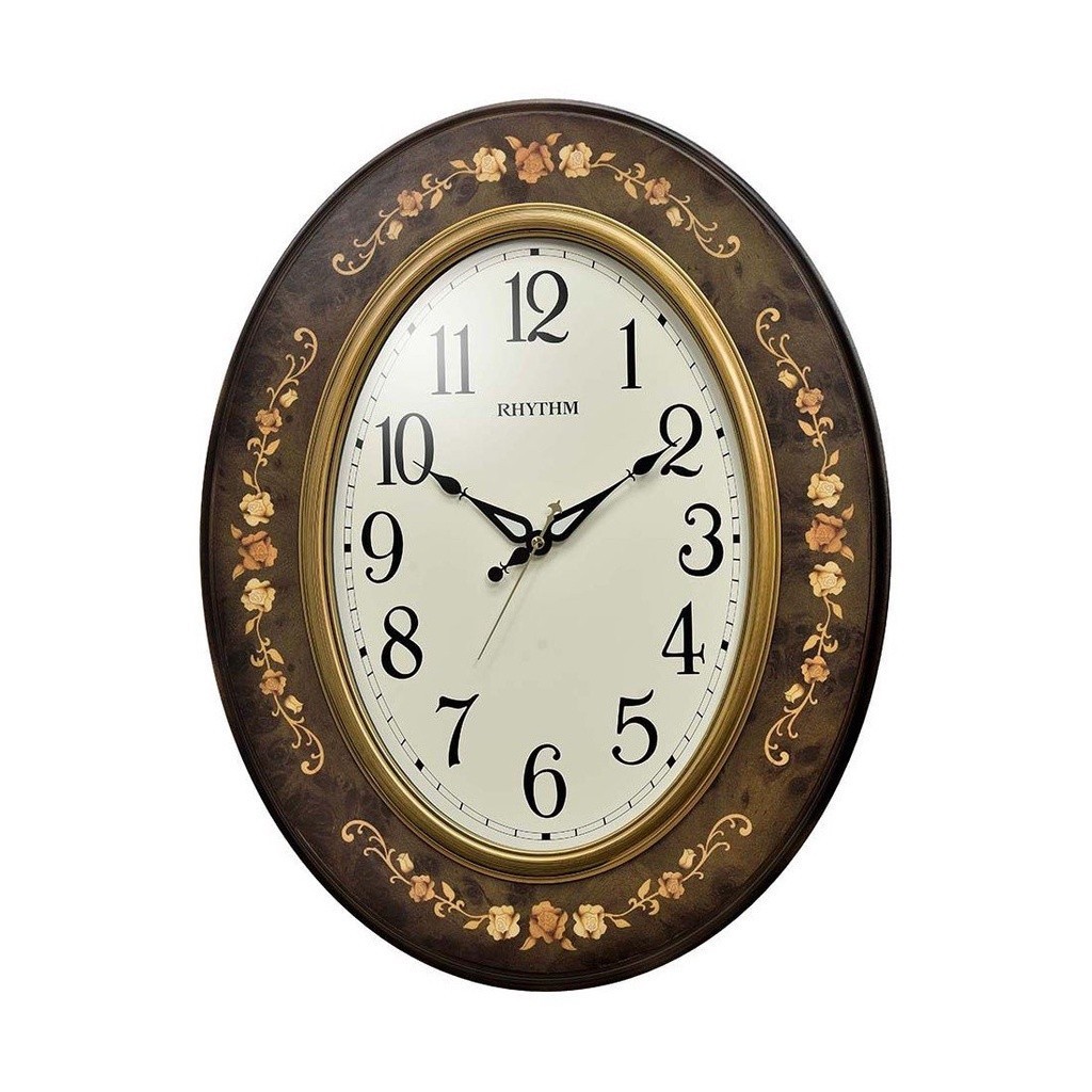 Rhythm Wall Clock Wooden Jumbo RTCMG298NR06 | Shopee Malaysia